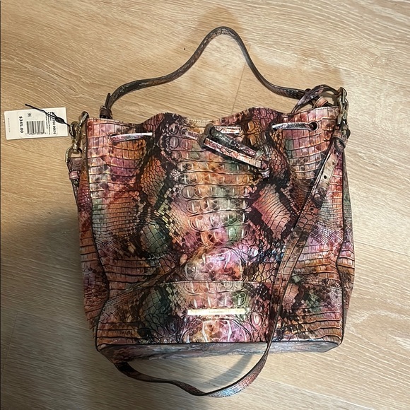 Brahmin | Bags | Brahmin Colorful Snake Pattern Shoulder Bag | Poshmark